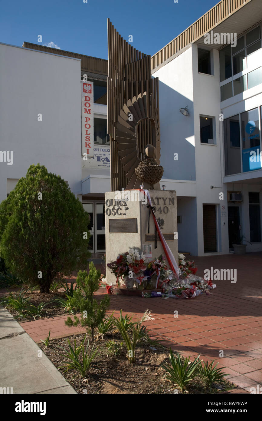 Polish Memorial Monument To Commemorate The Katyn Forest Massacre In ...
