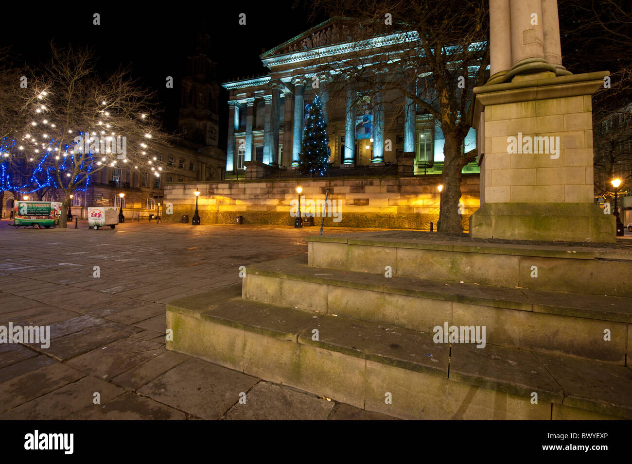 Preston's Christmas lights in the City Centre Stock Photo - Alamy