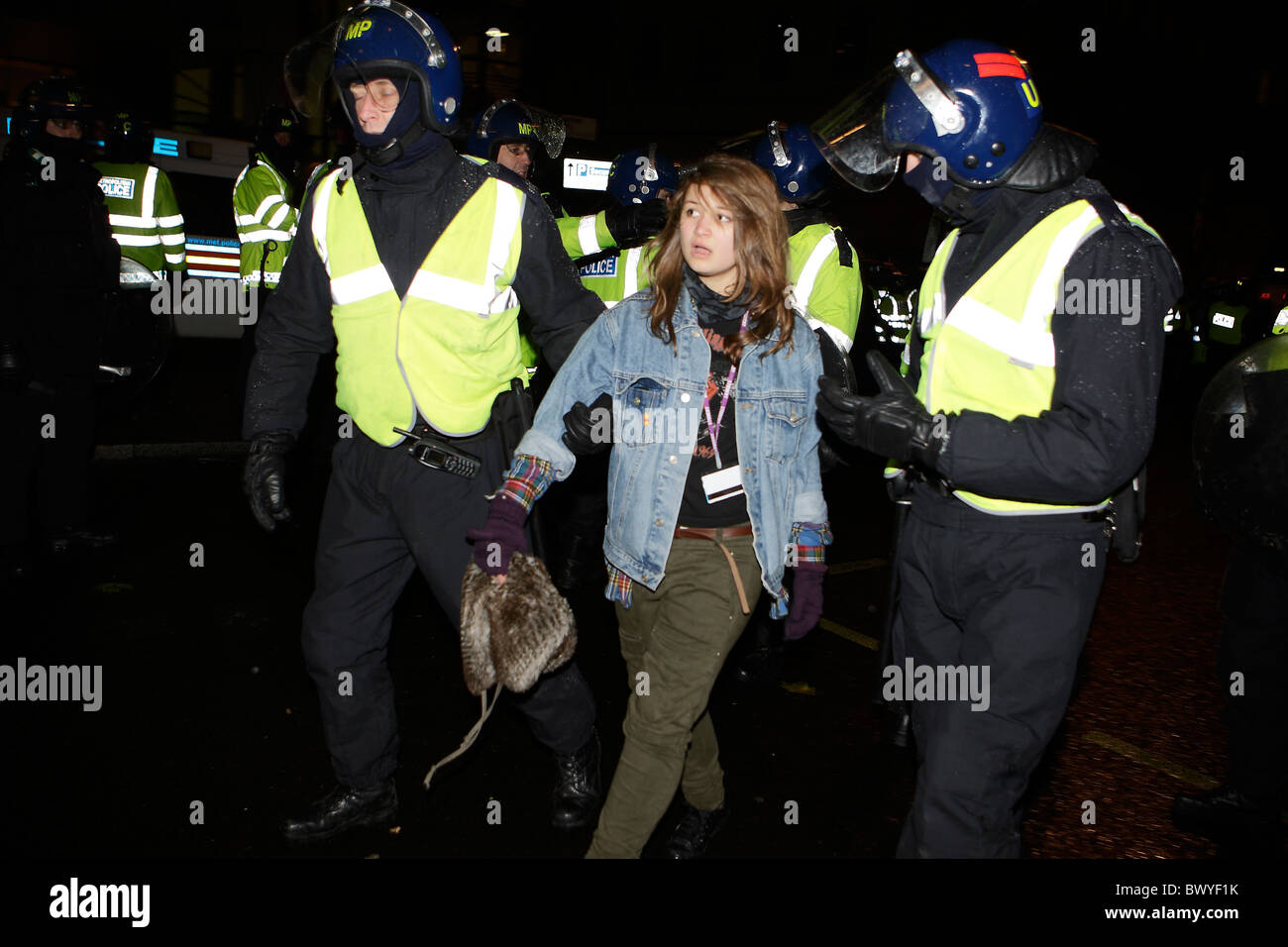 Female riot police arrests female hi-res stock photography and images ...