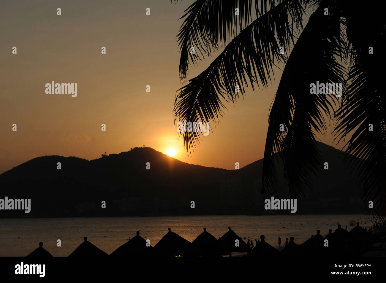 Dramatic sunset, Sanya, Hainan Province, China Stock Photo - Alamy