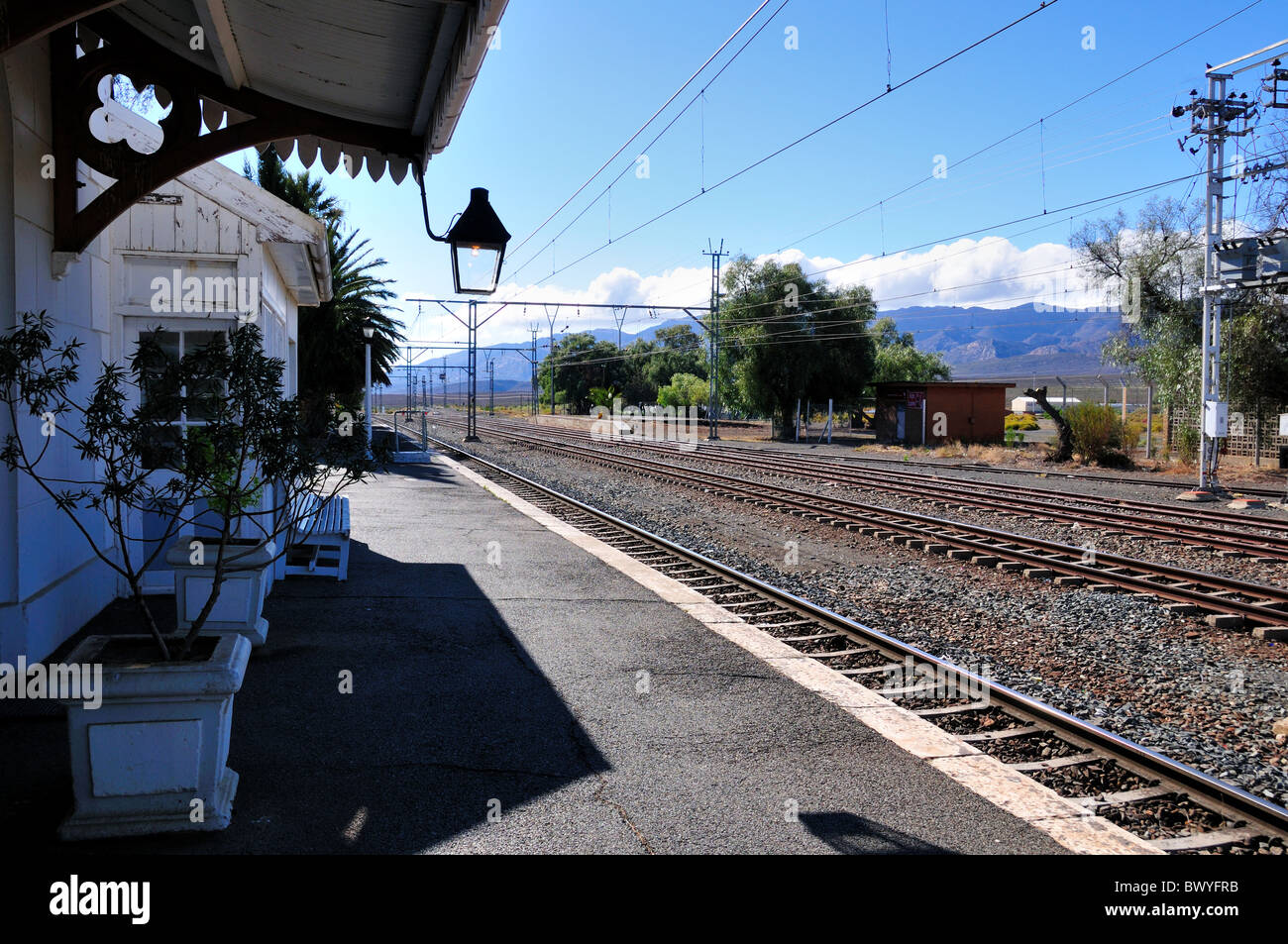 Matjiesfontein train station. South Africa Stock Photo - Alamy