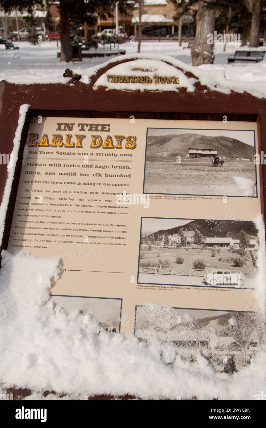 Jackson wyoming downtown hi-res stock photography and images - Alamy