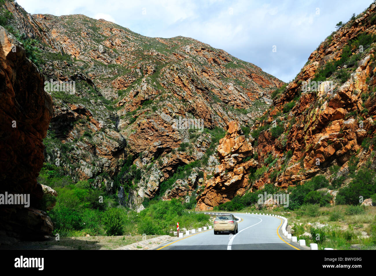 Drive through the Swartberg Nature Reserve. South Africa Stock Photo ...