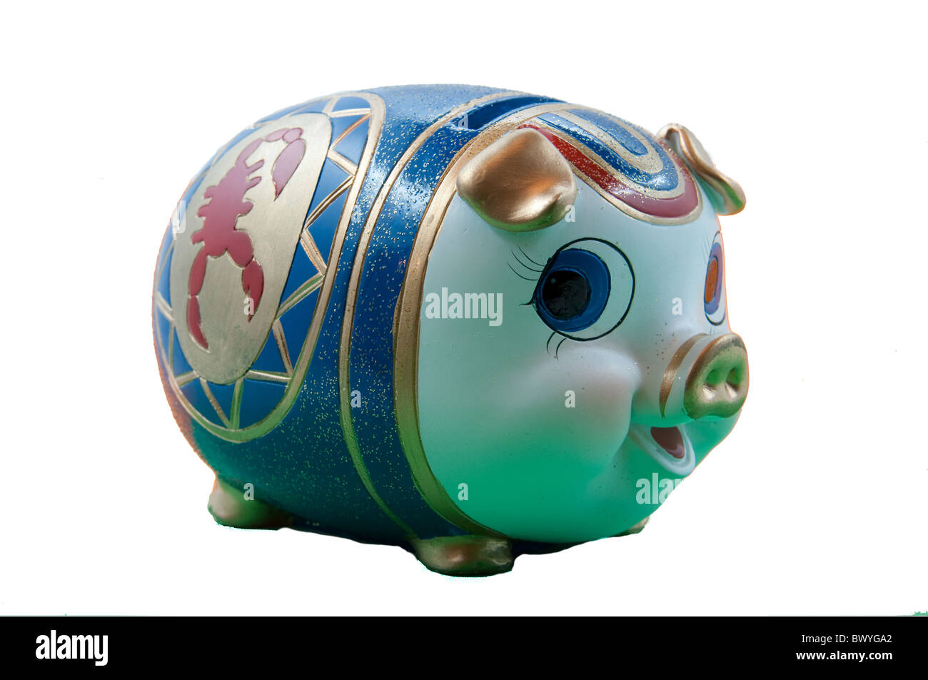 the picture of the pig money box Stock Photo - Alamy