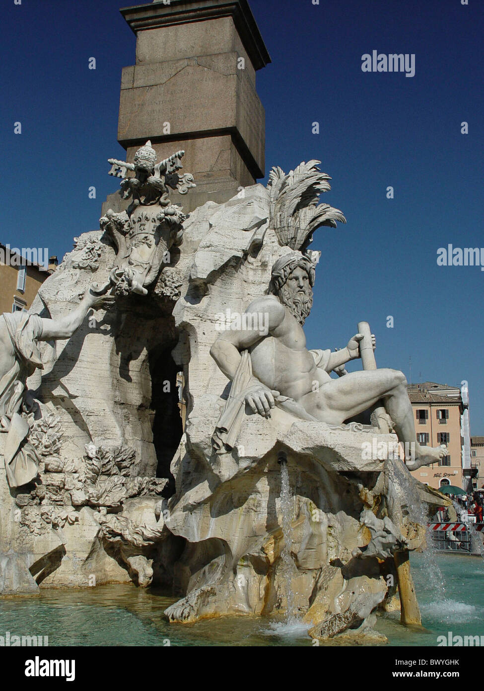 art figures Fontana dei quattro fiumi from Gian Lorenzo Bernini Italy ...