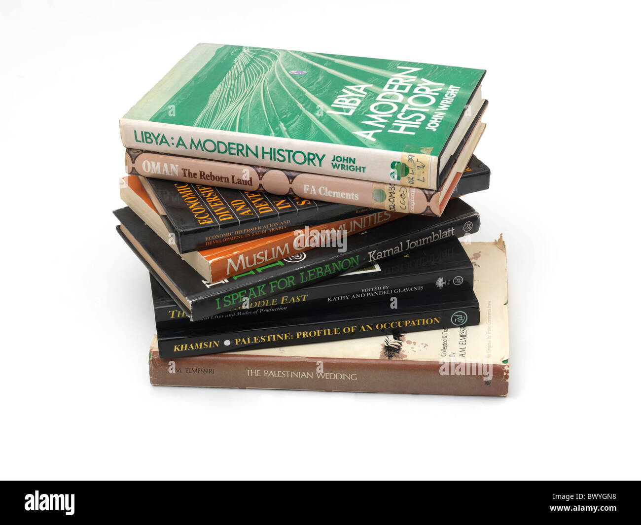 A selection of books with Arabic content Stock Photo - Alamy