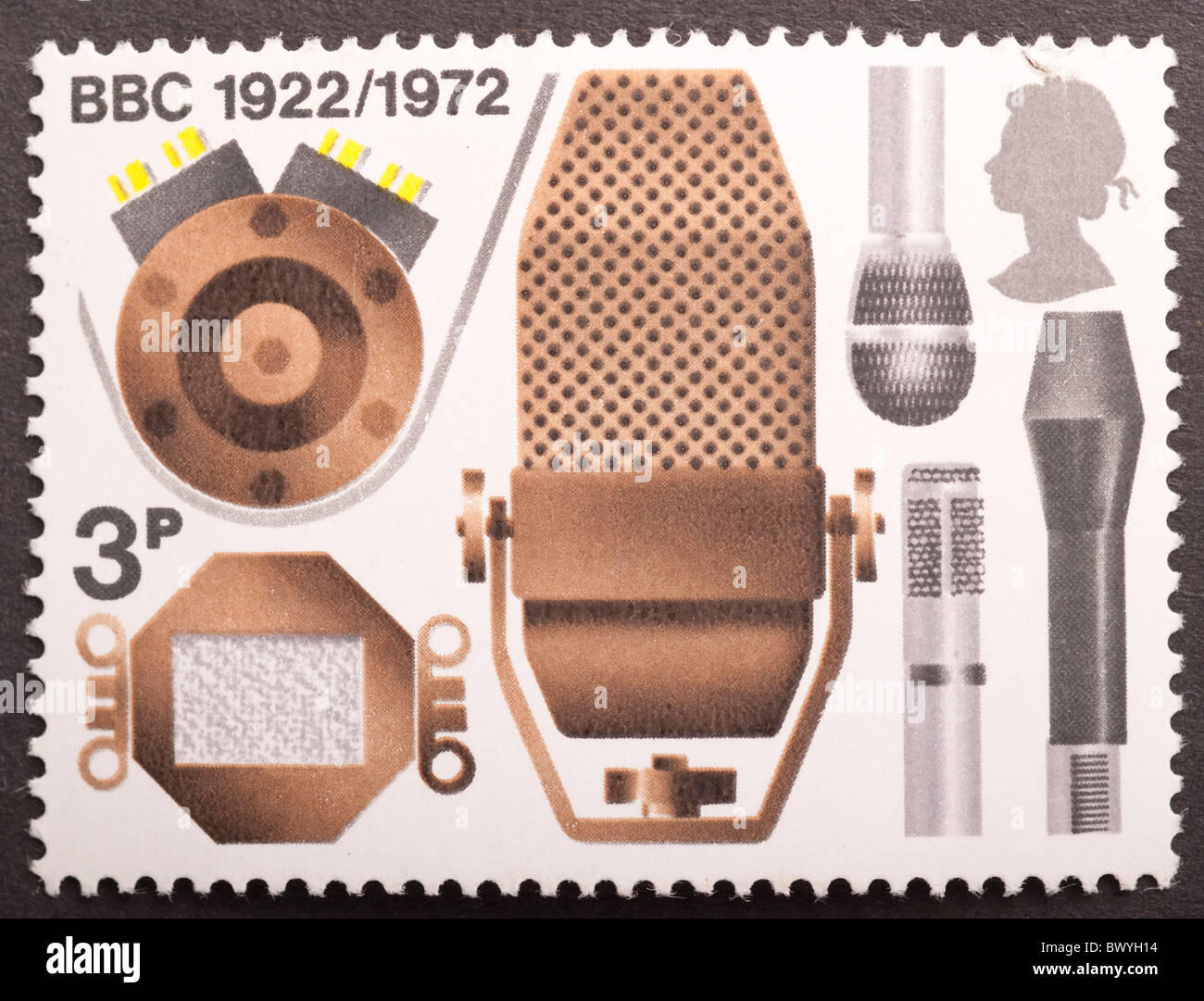 United Kingdom Postage Stamp 3d, 1972 Issue Stock Photo - Alamy