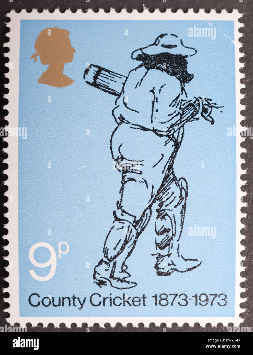 United Kingdom Postage Stamp 9d, 1973 Issue Stock Photo - Alamy