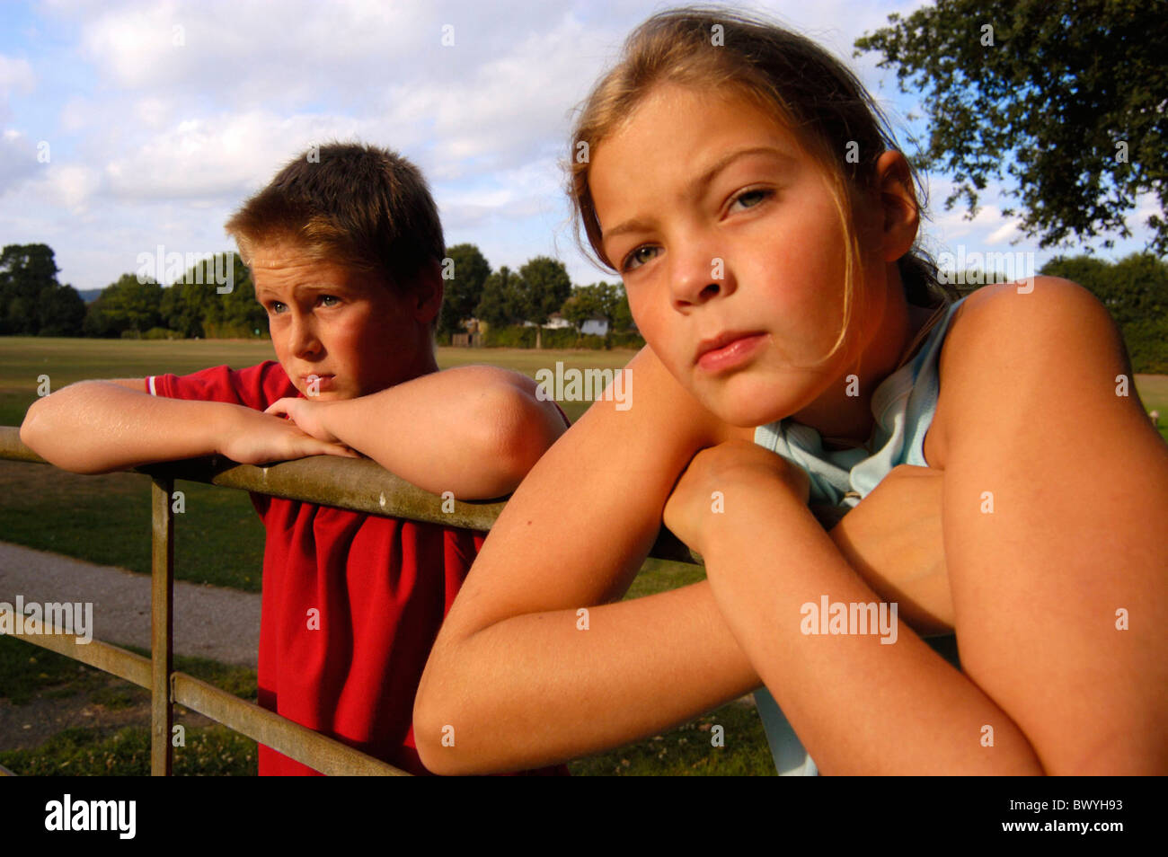 Portrait two children girls hi-res stock photography and images - Alamy