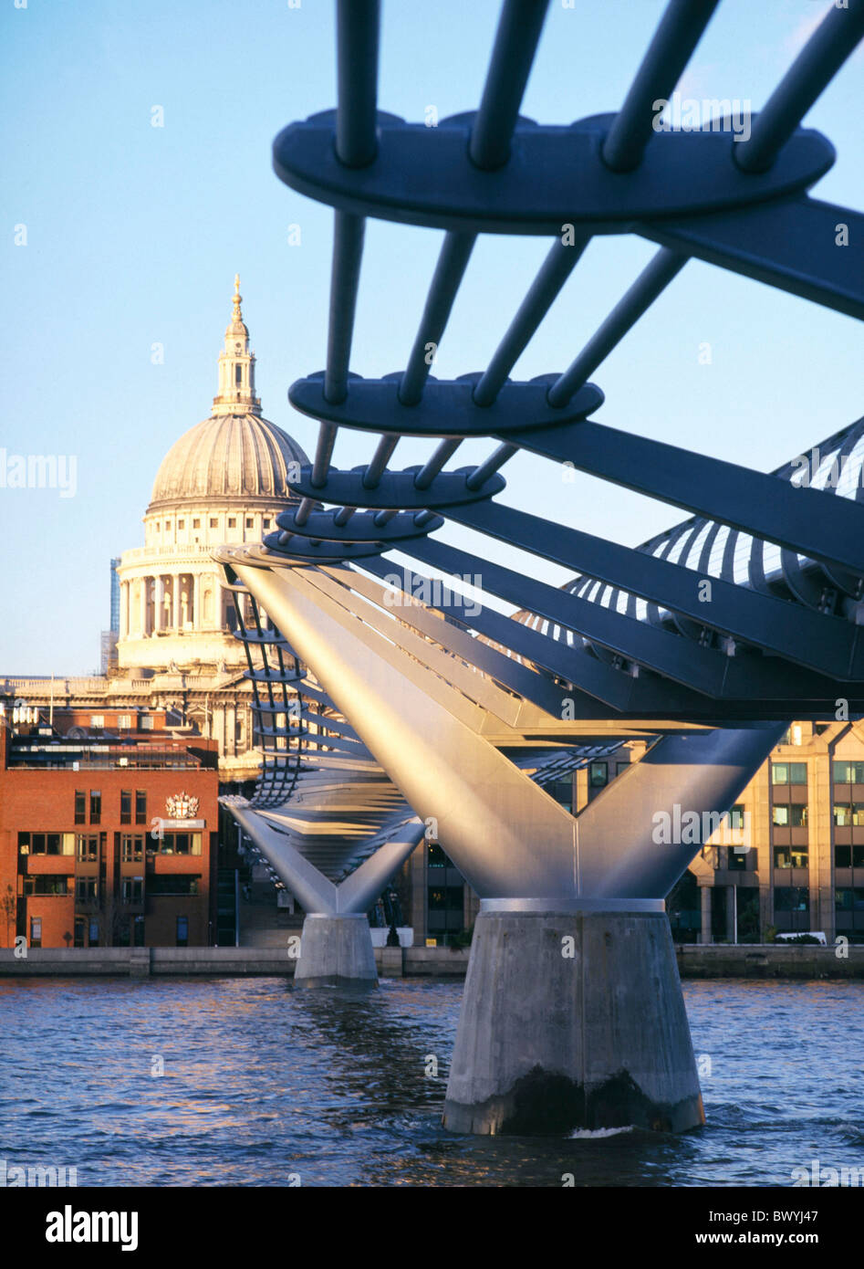 Great Britain England Europe foot bridge London millennium Footbridge ...