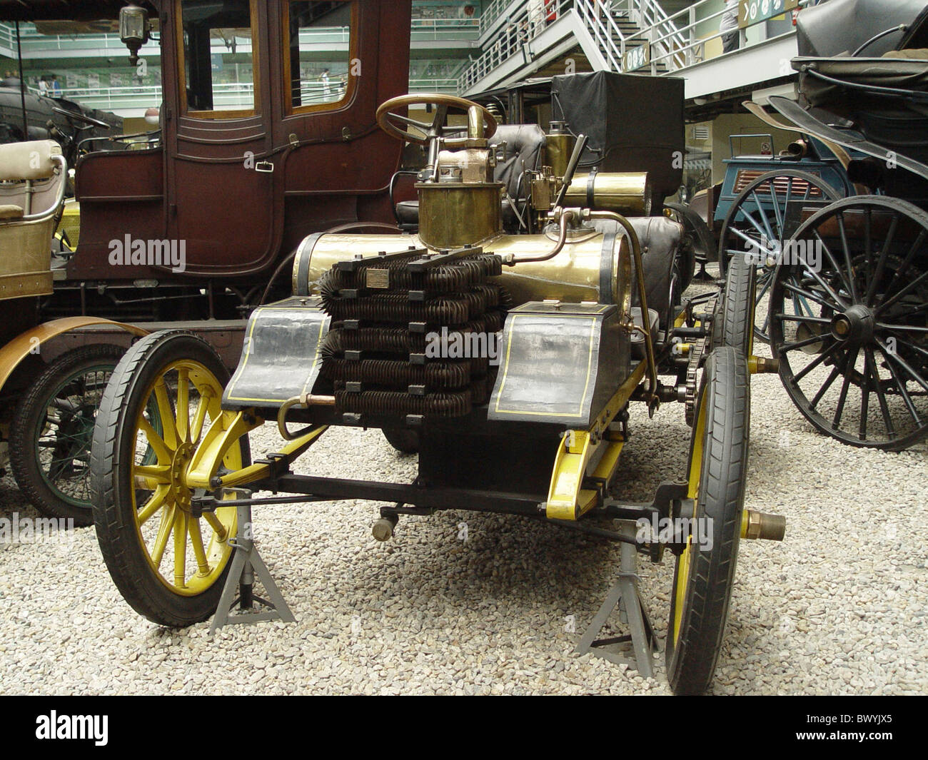 car automobile construction year 1900 historical inside NW 12 HP old ...