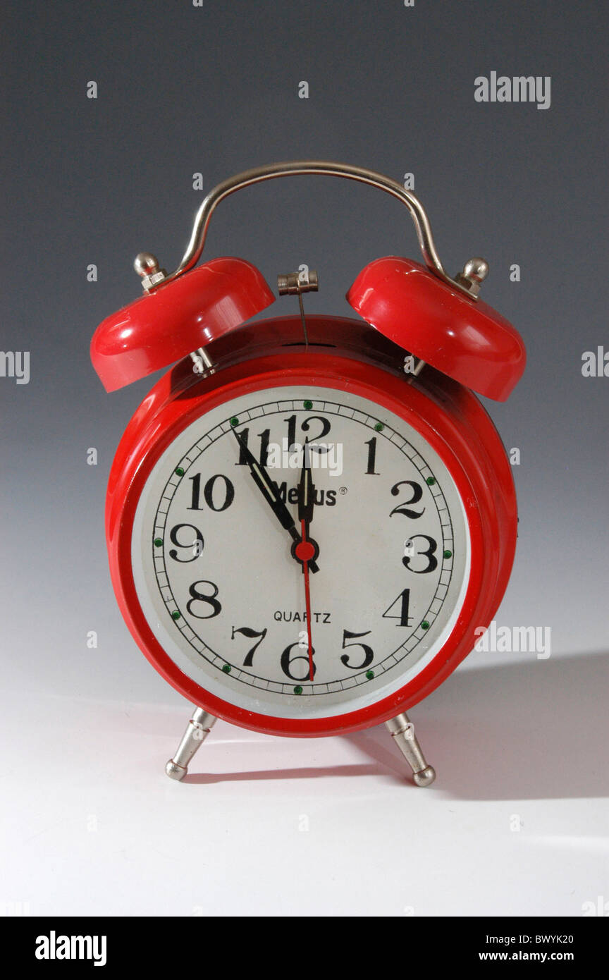 alarm clock Clock Five before twelve red studio symbol time Watch ...