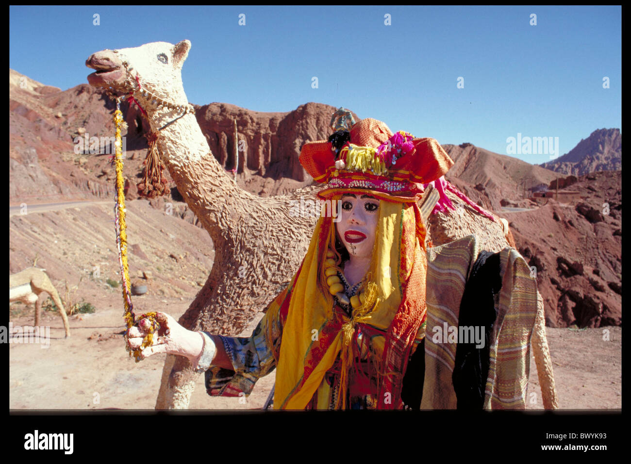 Attraction fake Berber blue color colors day desert doll dolls ...