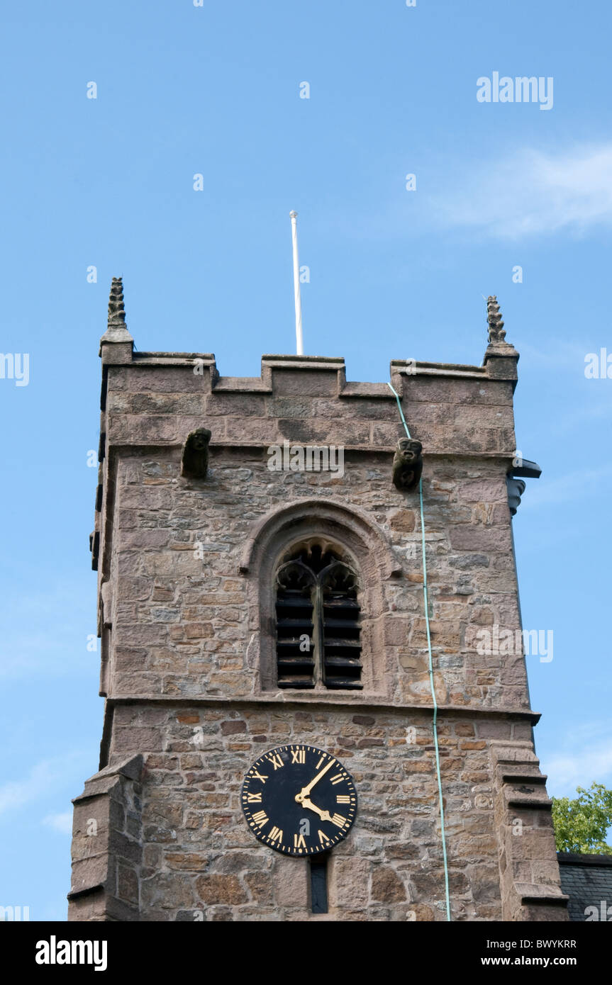 The Church of St Leonard in Downham Pendle Hill area in Lancashire in ...
