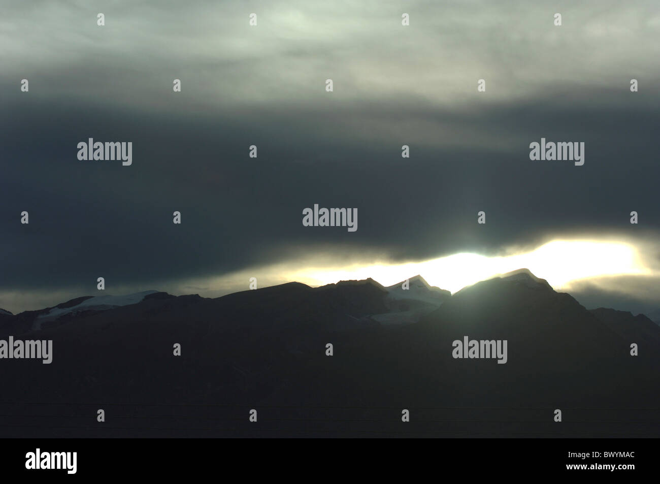 Magnificent sunset, Tibet, China Stock Photo - Alamy