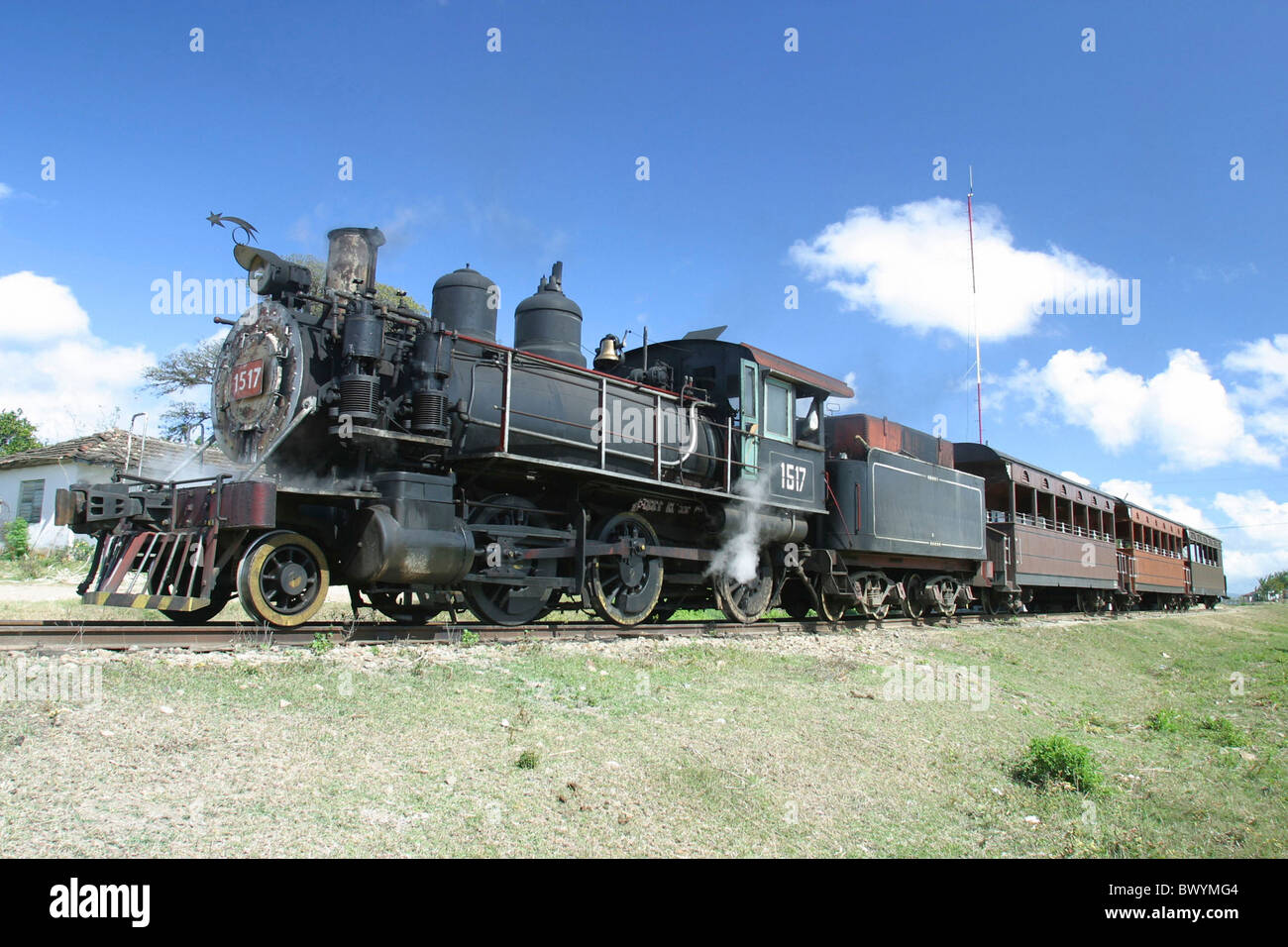railway steam locomotive railroad Cuba Caribbean railroad engine ...