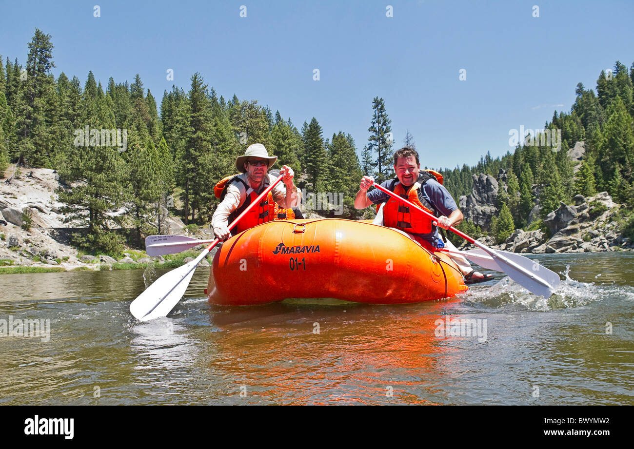 Rafting on the North Fork of the Payette River, 62-mile (100 km) river ...