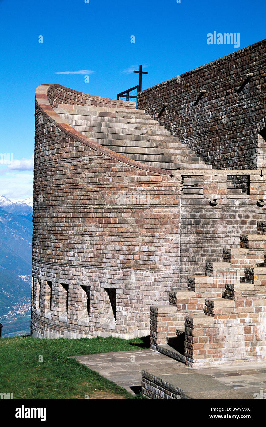 religion building construction Switzerland Europe Ticino Mario Botta ...