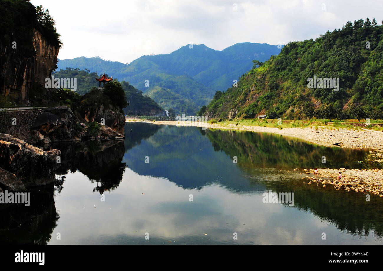 Nanxi River in Yongjia, Wenzhou, Zhejiang Province, China Stock Photo ...