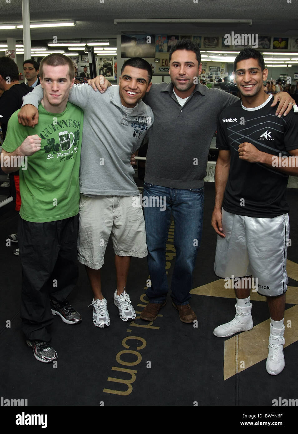 JAMIE KAVANAGH VICTOR ORTIZ BOXERS AND PROMOTER HOLLYWOOD LOS ANGELES ...