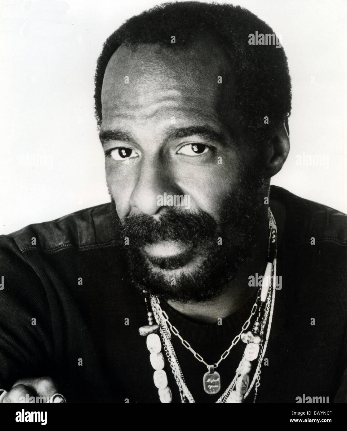 ISAAC HAYES (1942-2008) Promotional photo of US singer and composer ...