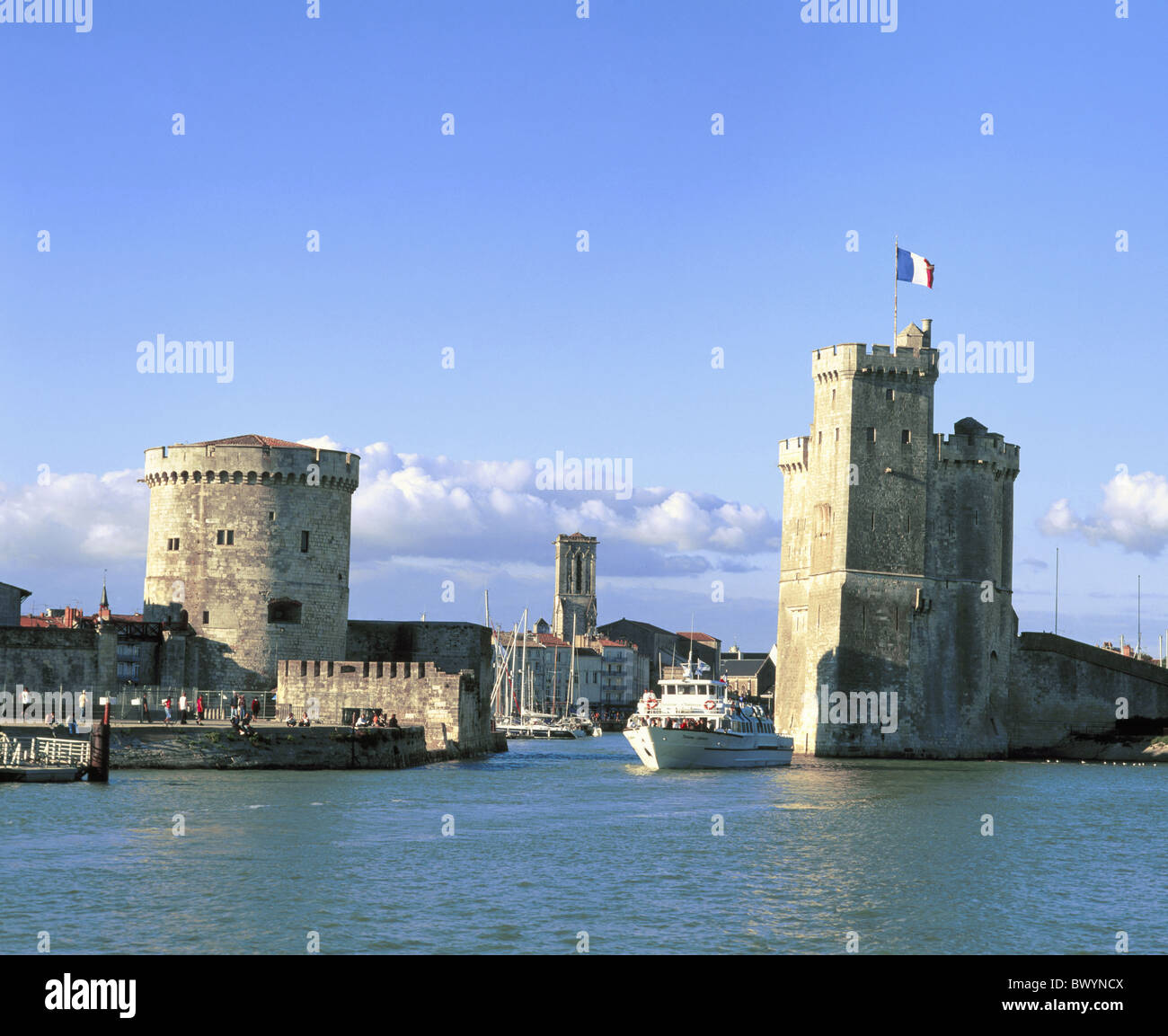 fortress France Europe harbour port coast La Rochelle sea tour de la ...