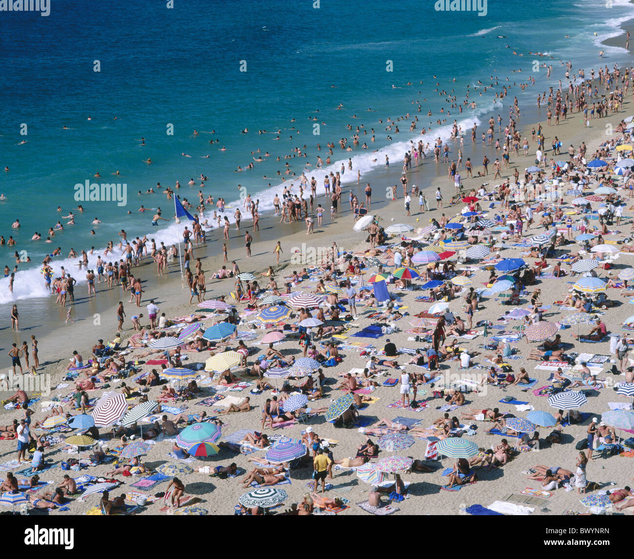Atlantic bathing beach Biarritz holidays France Europe negatively beach ...