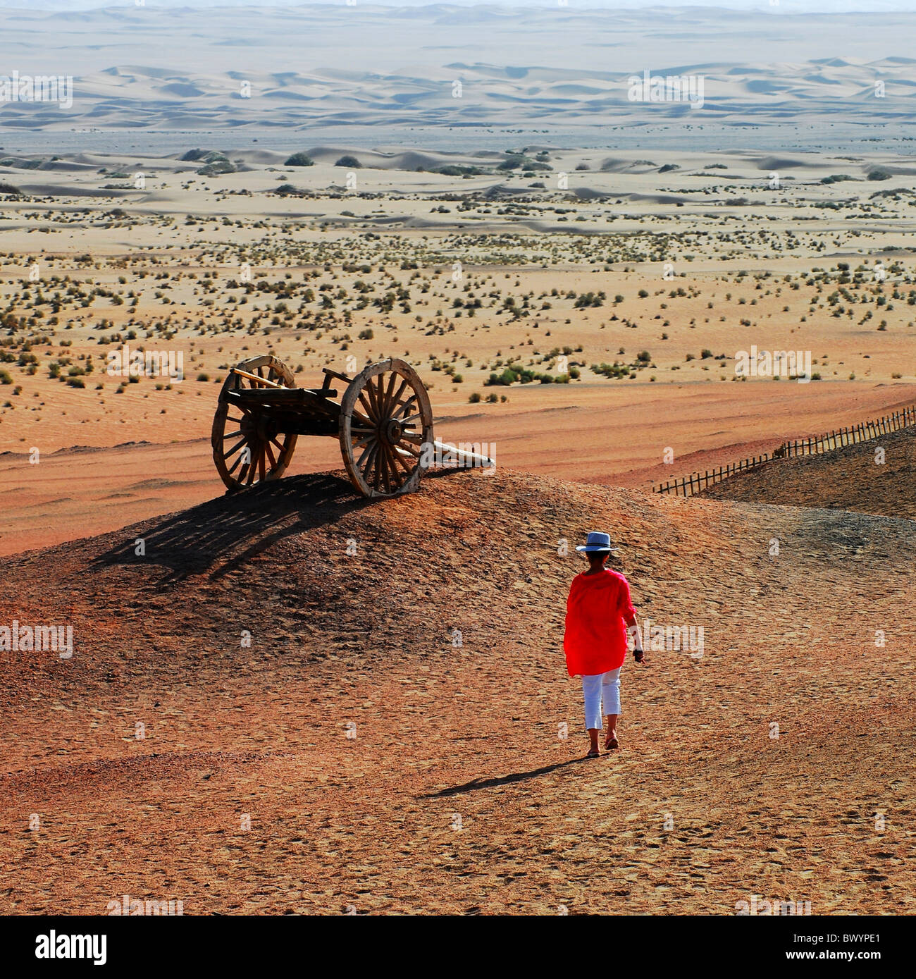 Dramatic gobi beside the Yangguan Pass, Dunhuang, Jiuquan, Gansu ...