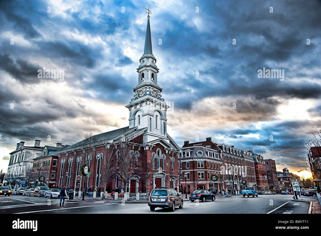 Church in Portsmouth, NH Stock Photo: 33188317 - Alamy