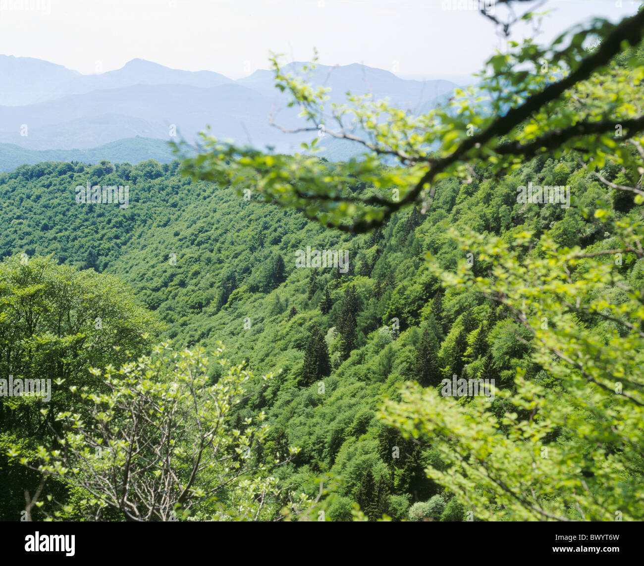 mountains Malcantone Monte Lema Switzerland Europe valley view Ticino ...