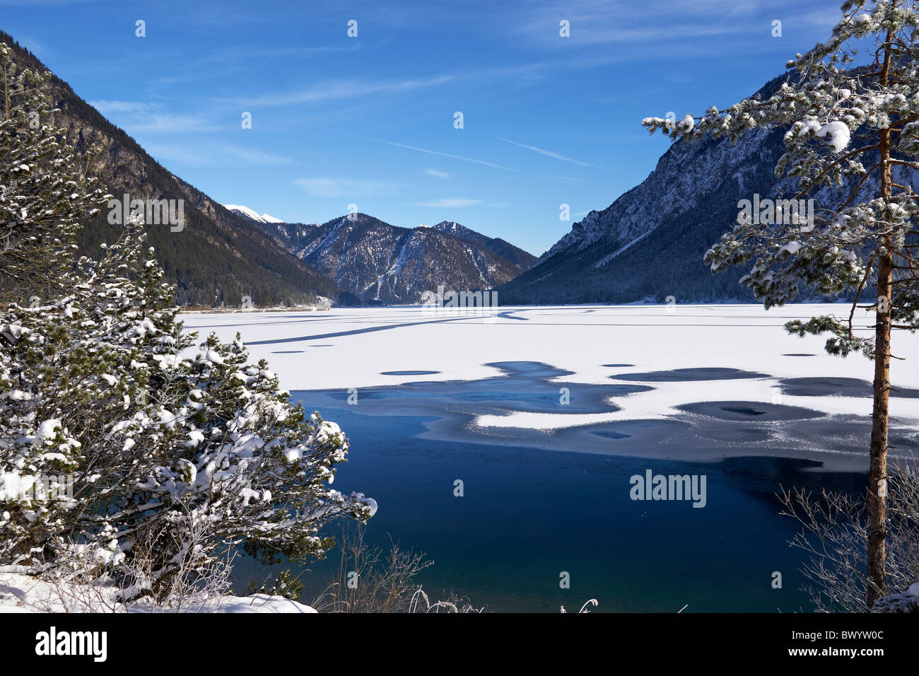 Lake in the Alps Stock Photo - Alamy