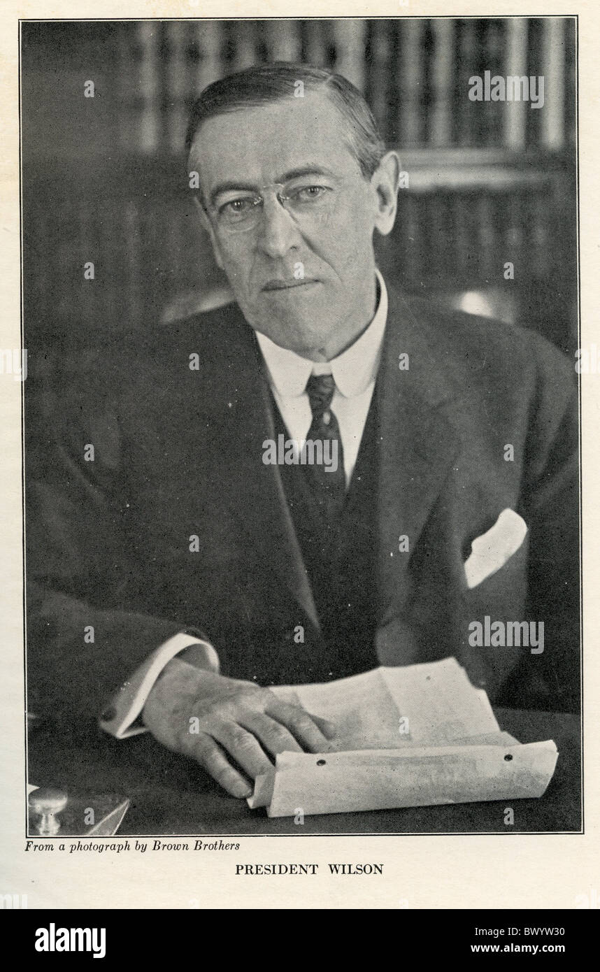 Woodrow Wilson, US President Stock Photo - Alamy