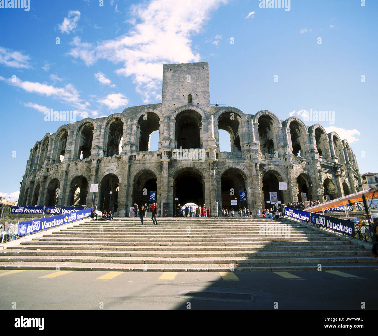 amphitheater antique Ancient world antiquity arena Arles facade France ...