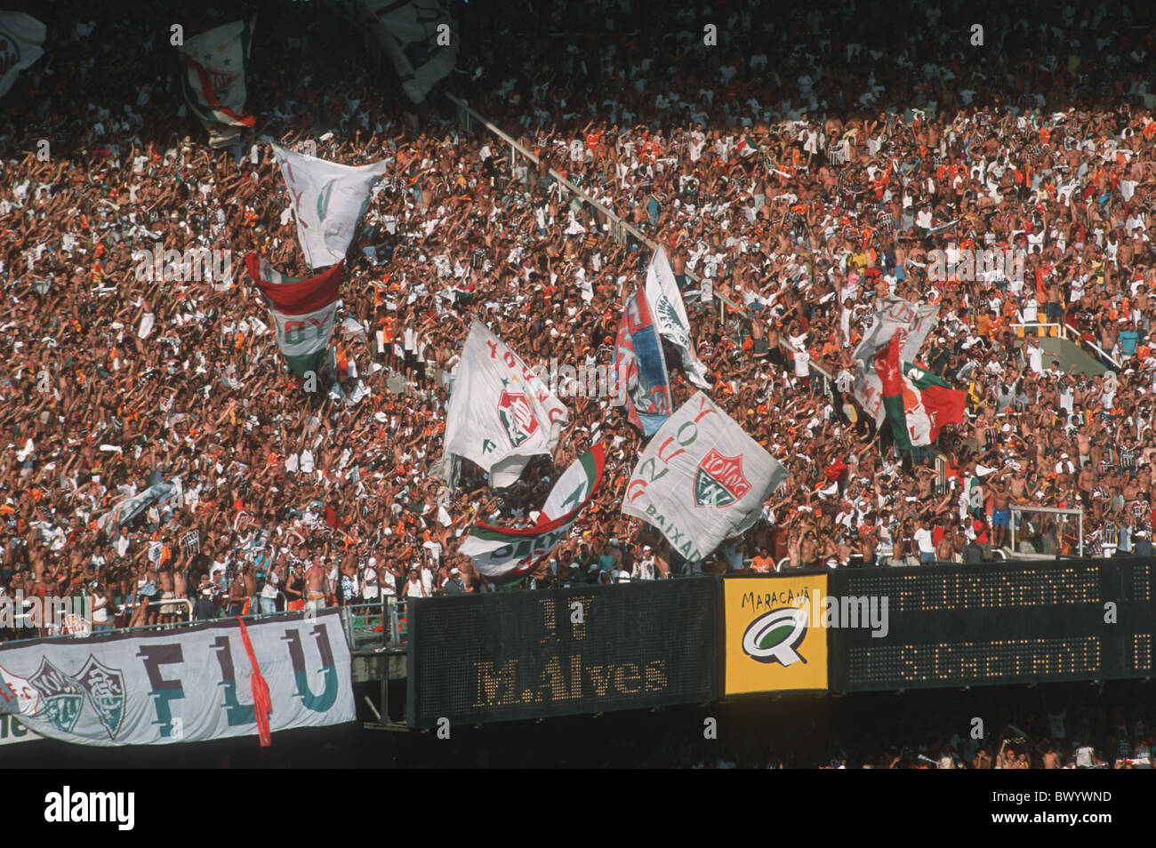 BRAZIL. FOOTBALL CROWDS AT MARACANA STADIUM IN RIO Stock Photo - Alamy