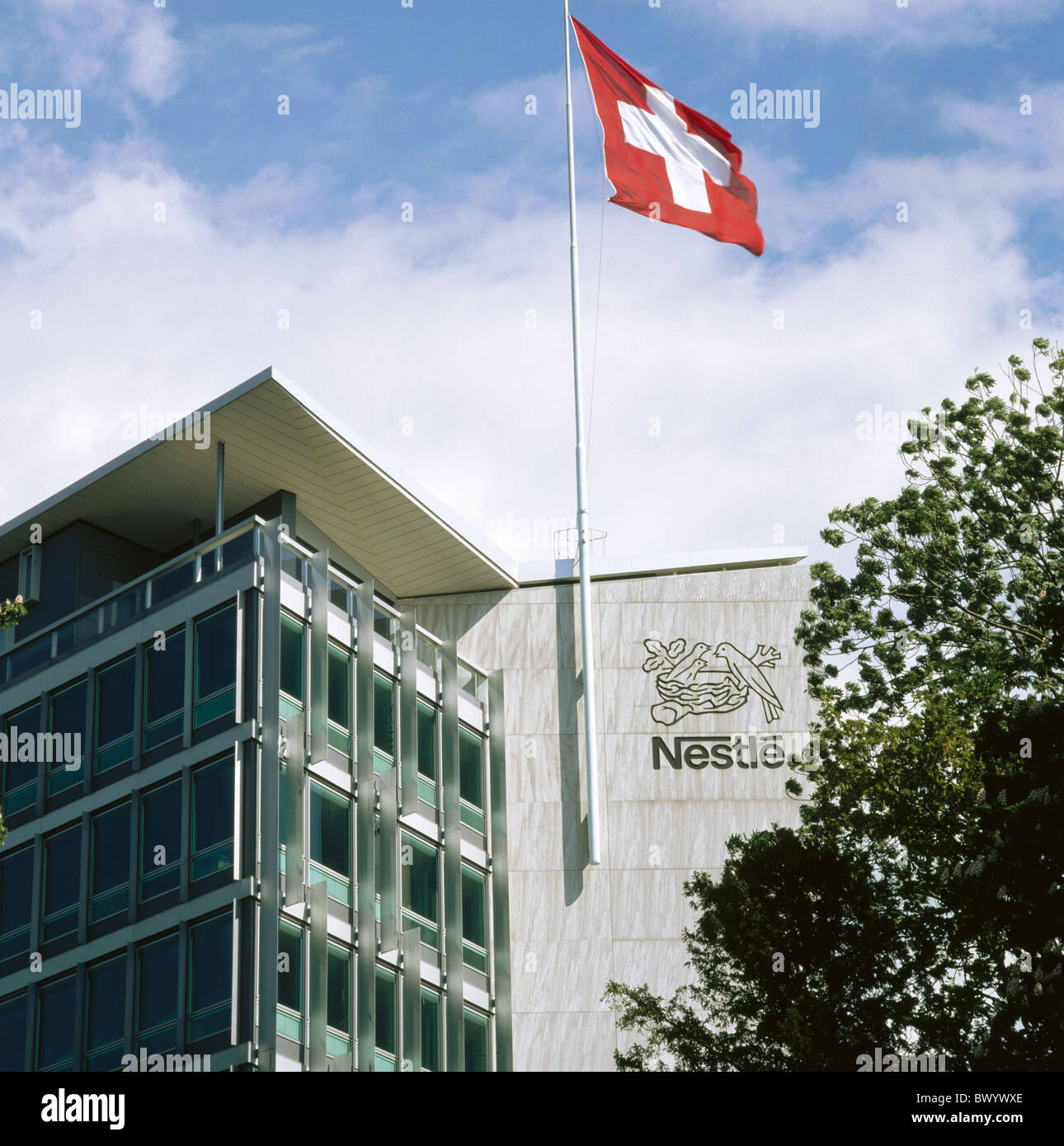 architecture outside factory flag company flag banner building ...