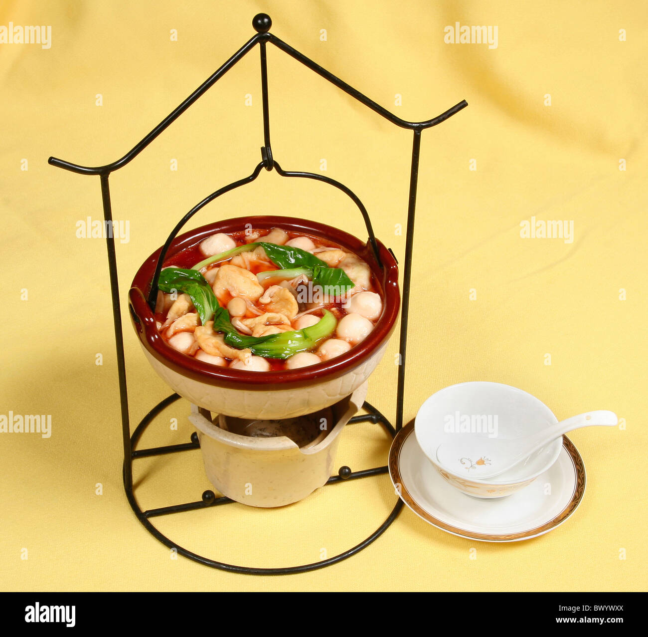 Fish ball casserole, Beijing, China Stock Photo - Alamy