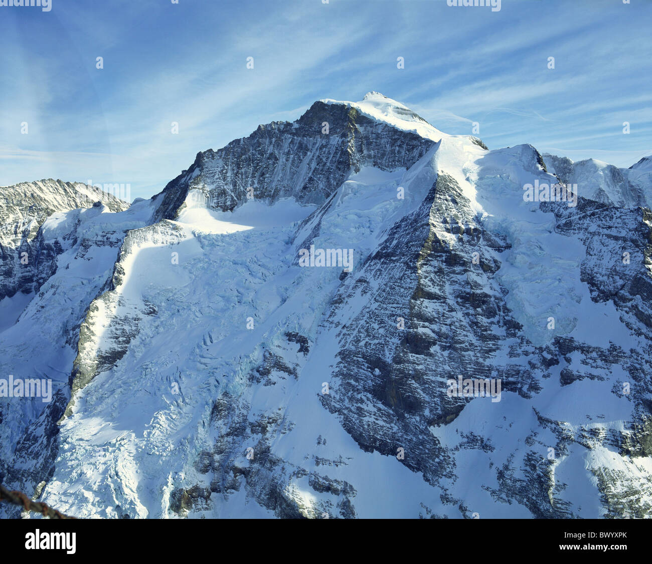 alpine Alps mountain mountains Bernese Oberland Jungfrau canton Bern ...