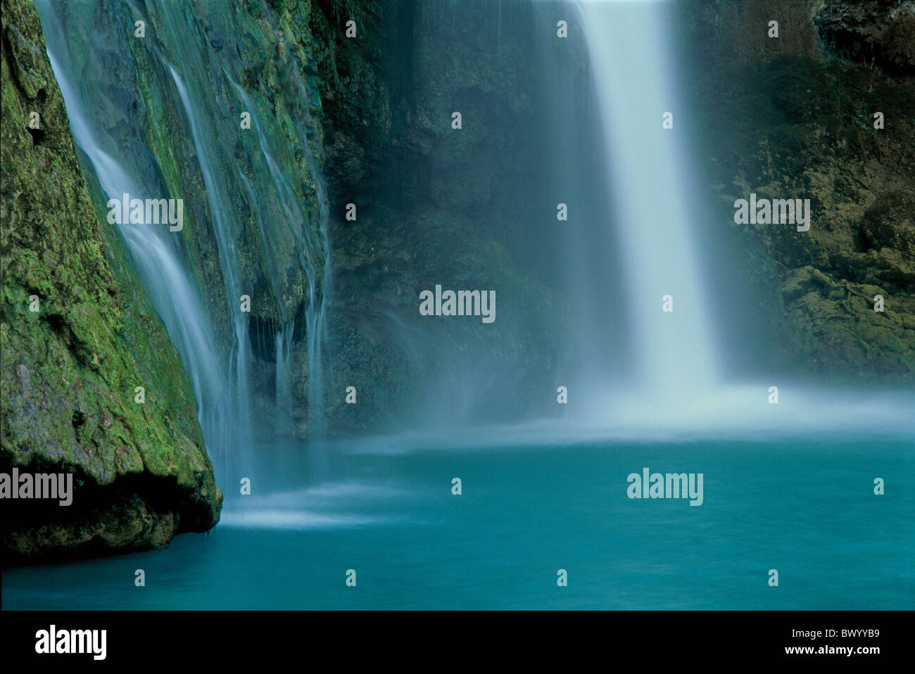 Cascade France Europe La Silans nature Provence water waterfall Stock ...