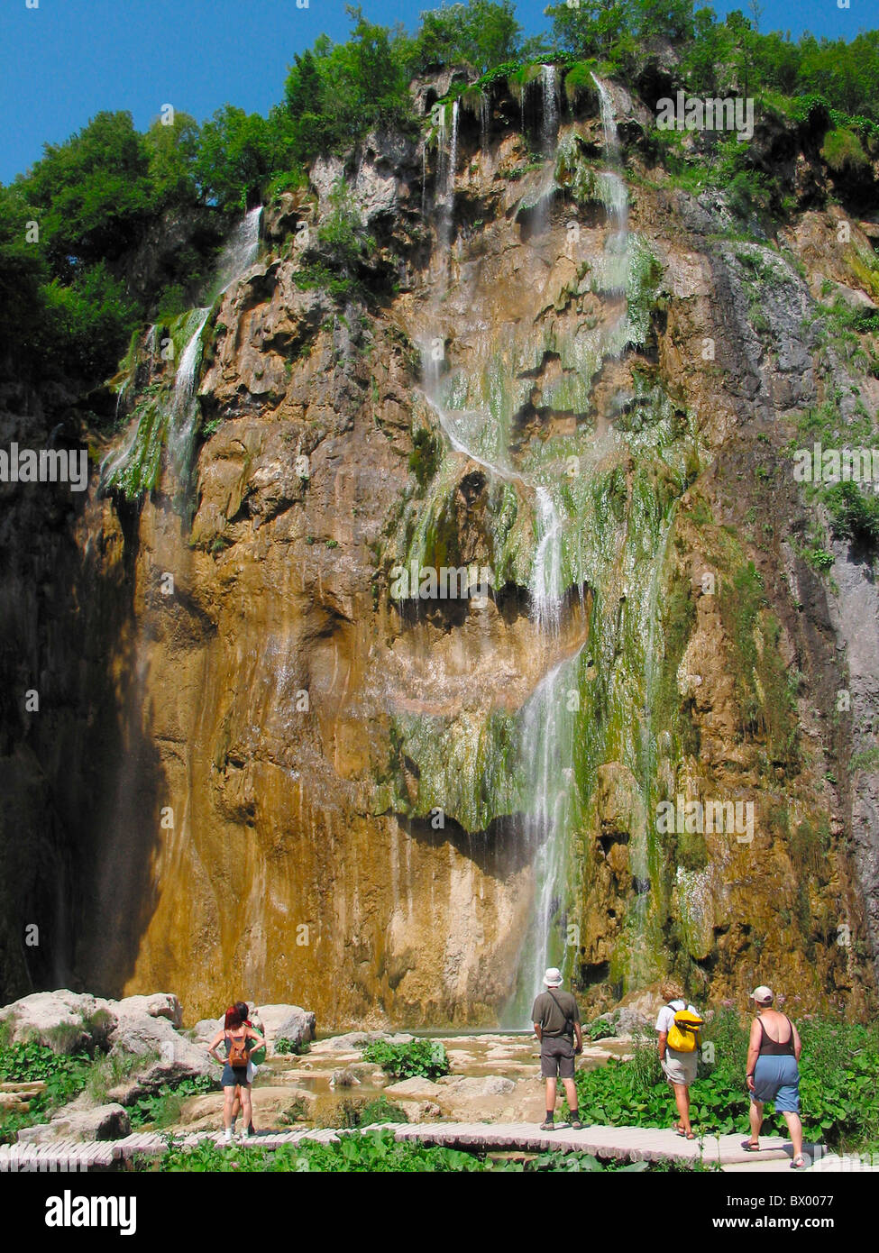 Croatia Europe national park Plitvicka Jezera rocks scenery landscape ...