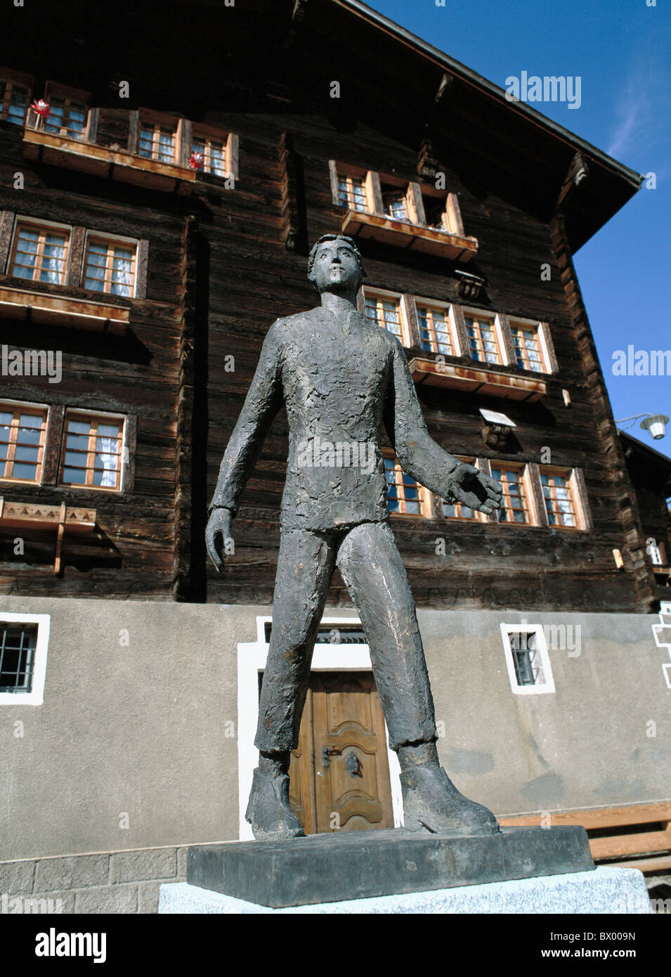 bust Caesar Ritz chalet Goms Hotellier Niederwald places Switzerland ...