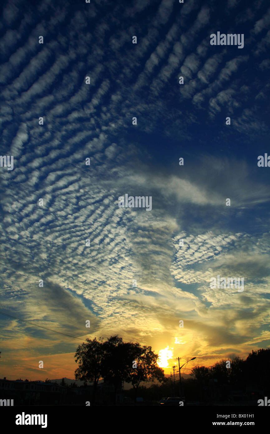Magnificent sunset, Beijing, China Stock Photo - Alamy