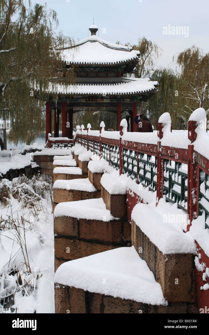 Heralding Spring Pavilion, Summer Palace, Beijing, China Stock Photo ...