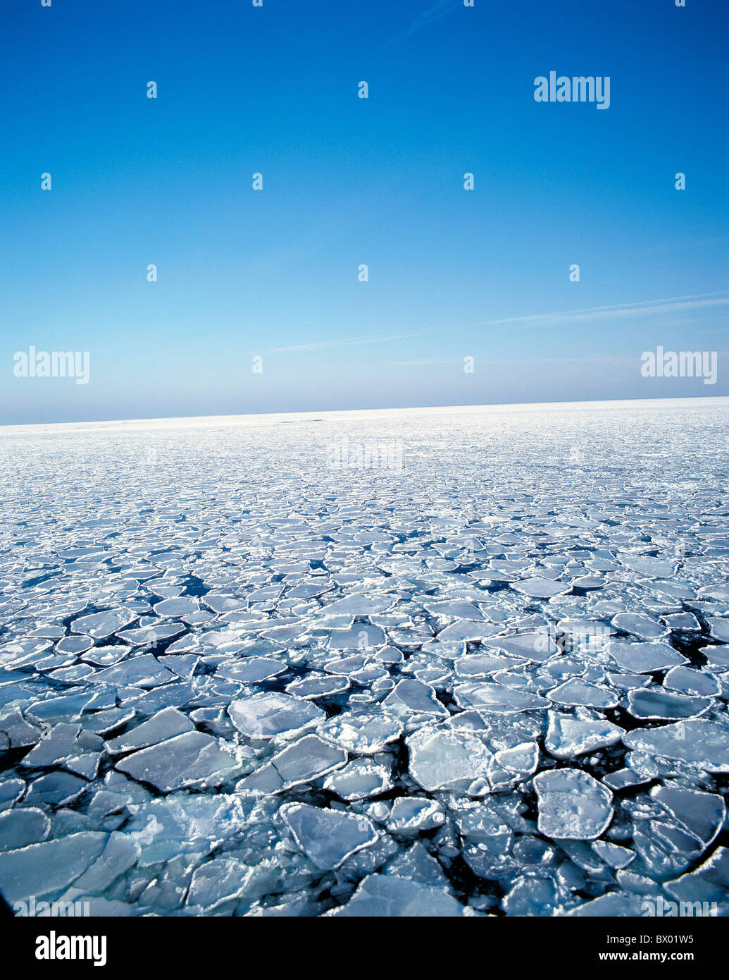 ice floes scenery sea Baltic Sea drift ice water winter Stock Photo - Alamy