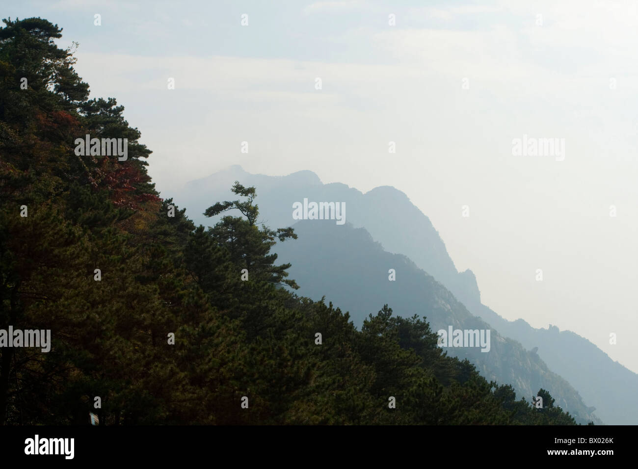 Magnificent mountain range, Mt. Lushan Global Geopark, Jiujiang ...