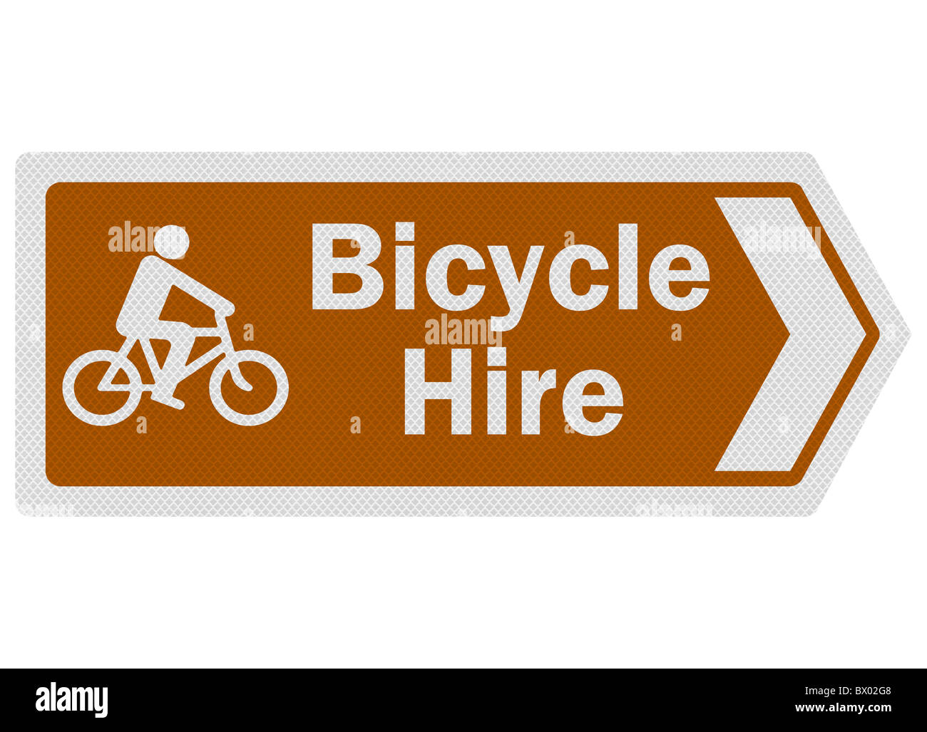 Bicycle sign cutout hi-res stock photography and images - Alamy