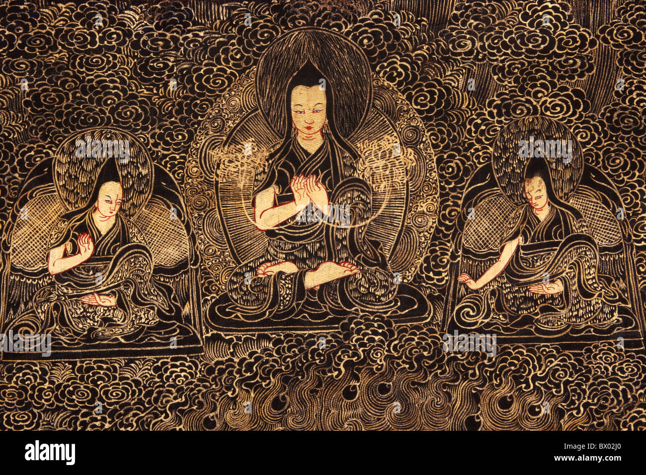 Detail of an exquisite Tangka, Tibet, China Stock Photo - Alamy