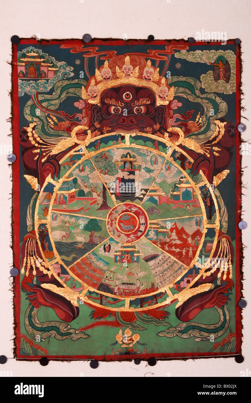 Exquisite Tangka, Tibet, China Stock Photo - Alamy