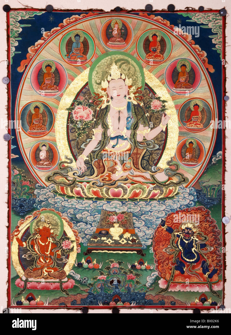 Exquisite Tangka, Tibet, China Stock Photo - Alamy