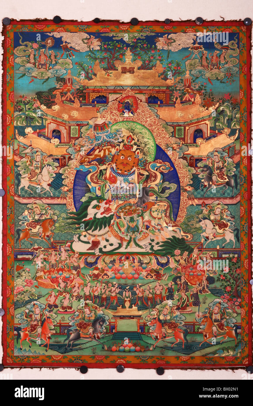 Exquisite Tangka, Tibet, China Stock Photo - Alamy