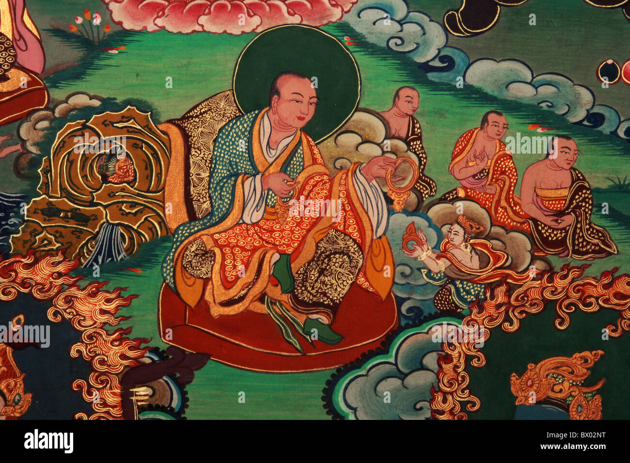 Tibetan holy thangka painting hi-res stock photography and images - Alamy